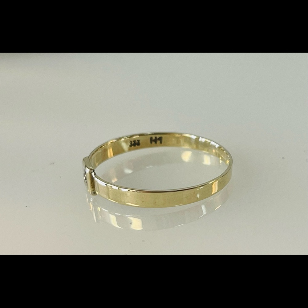 .333 Gold Diamond Band Ring - Gem